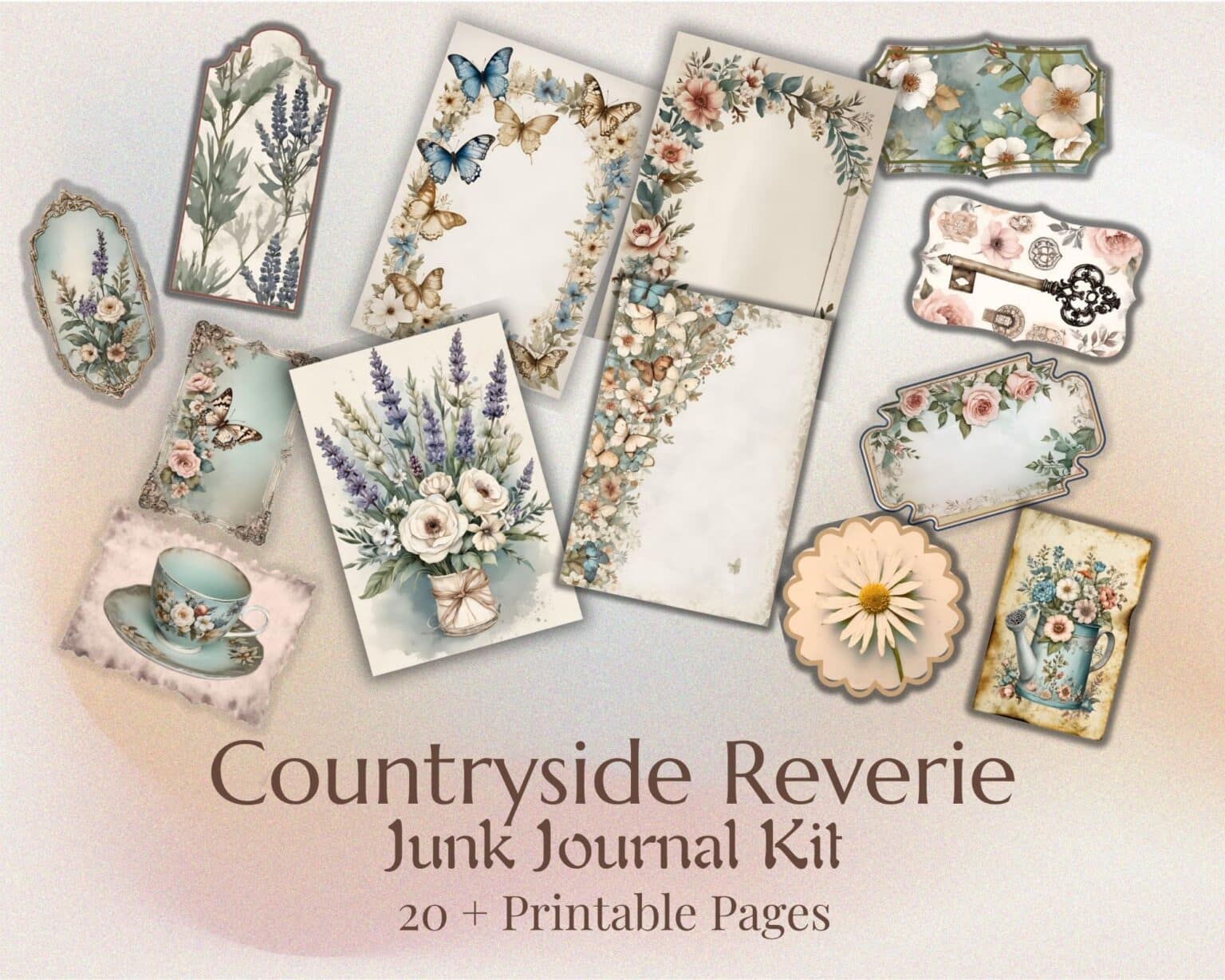 Free Junk Journal Printables from My Botanical Kits (Download Sampler ...